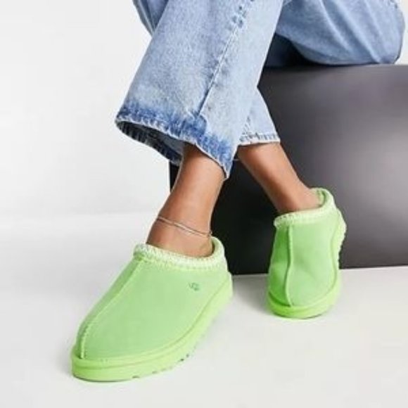 UGG | Shoes | Ugg Tasman Parakeet Green Mules Shoes Slippers 39 Us 8 ...